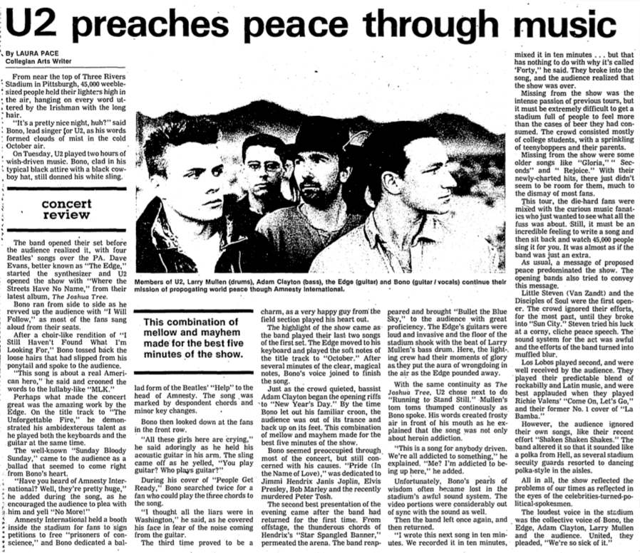 U2Station.com | Tours | Joshua Tree - 3rd Leg - North America | October ...